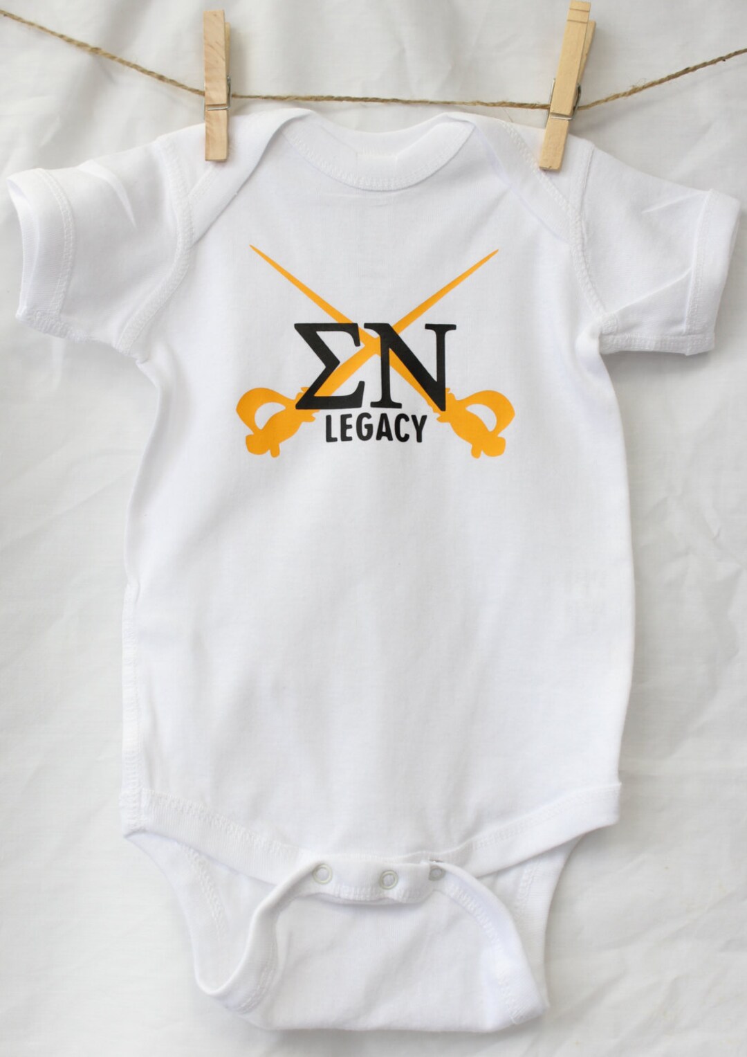 White Fraternity Legacy Baby Bodysuit - Etsy