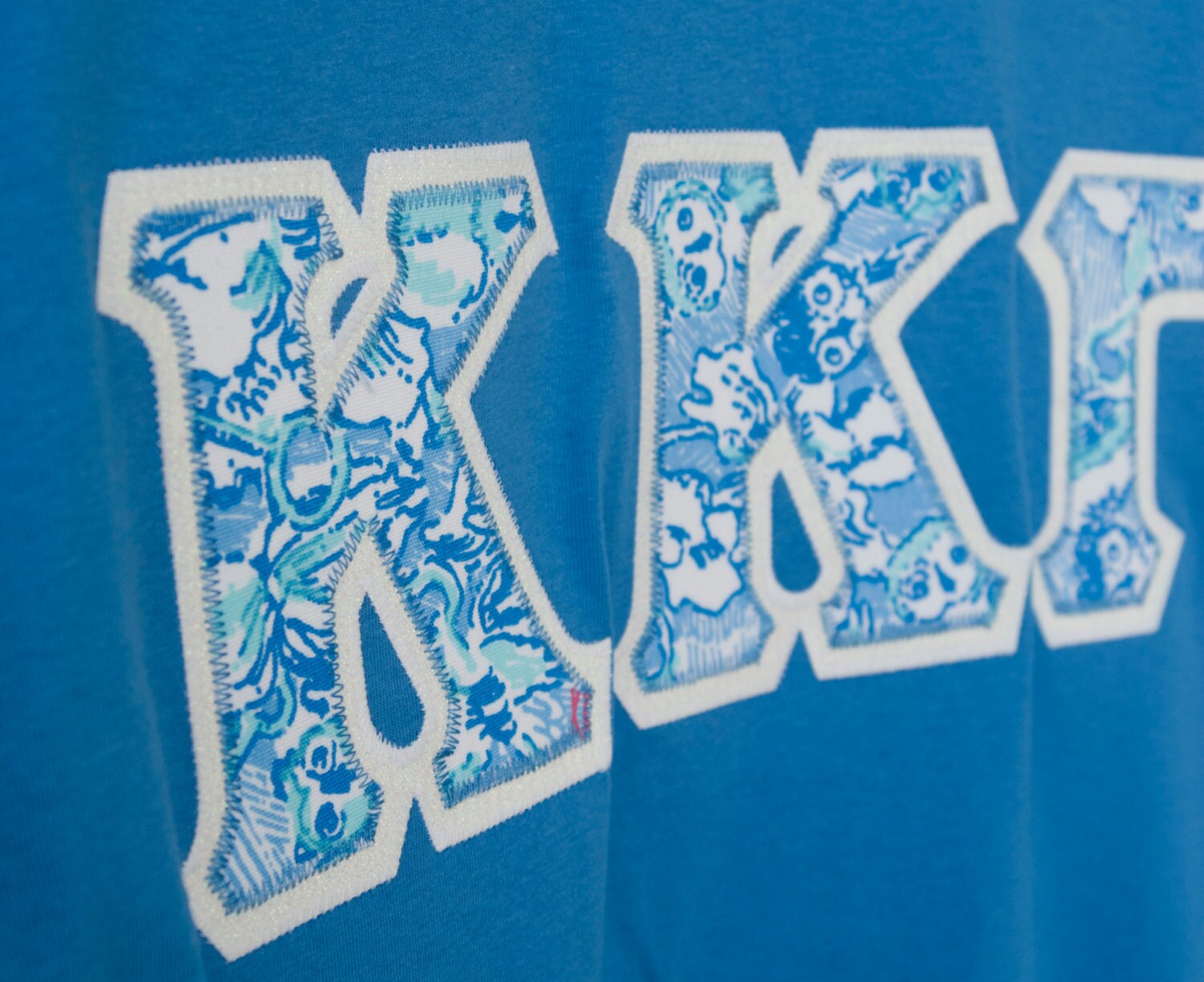 Columbia Long Sleeve With Kappa Kappa Gamma Fabric on Glitter - Etsy