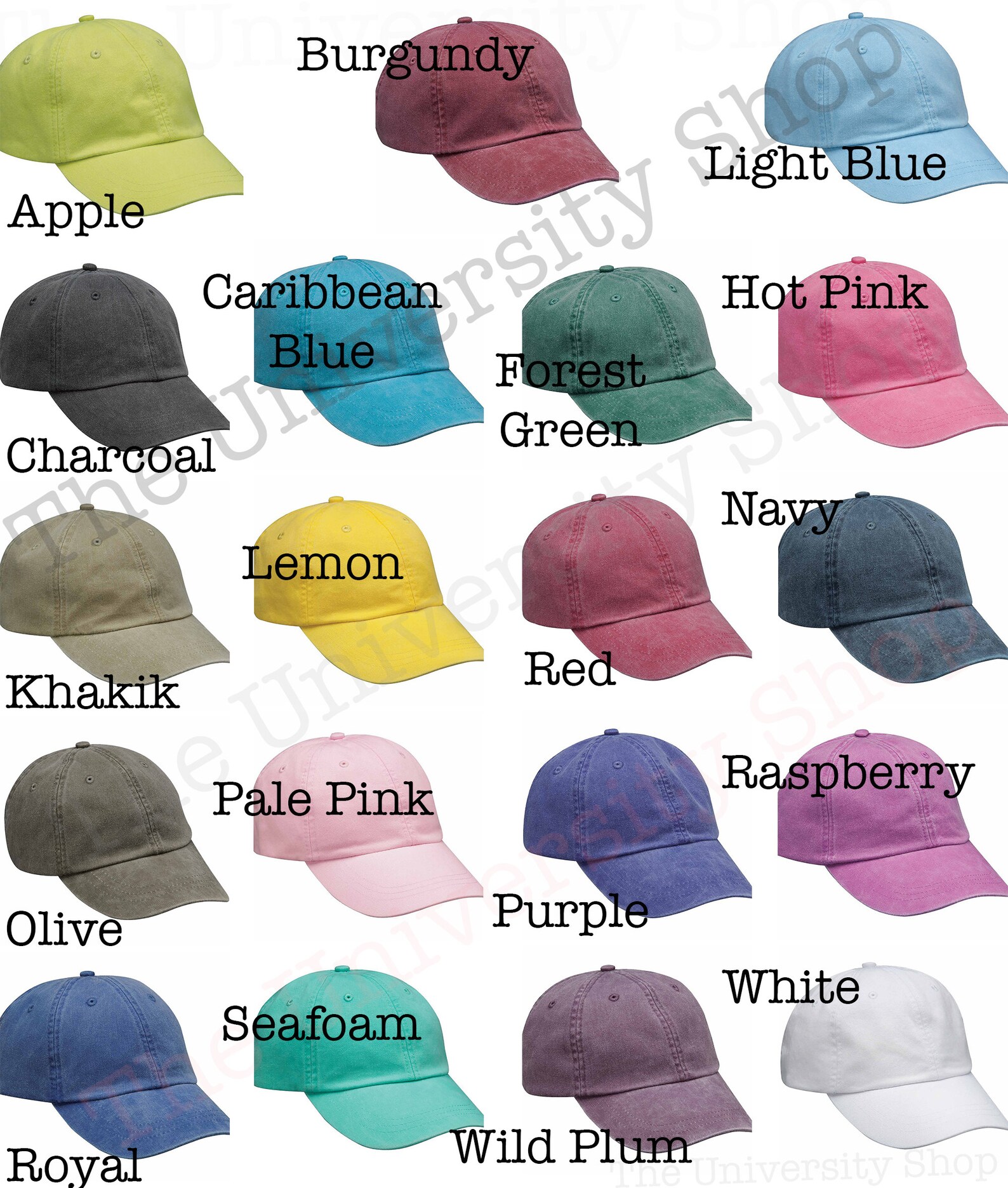 Sorority Hat Embroidered in White Script - Etsy