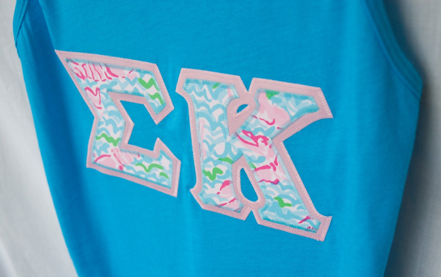 Neon Blue AA Tank With Fabric 8C on Light Pink - Etsy