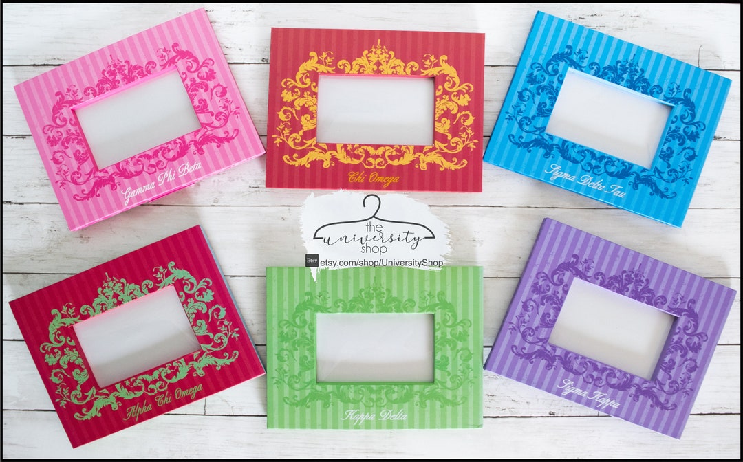 Sorority Picture Frames-alpha Chi Omega, Kappa Delta (KD), Sigma Kappa ...