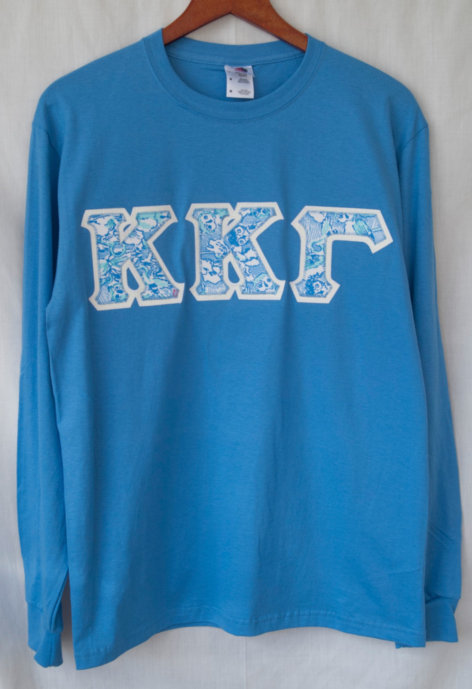 Columbia Long Sleeve With Kappa Kappa Gamma Fabric on Glitter - Etsy