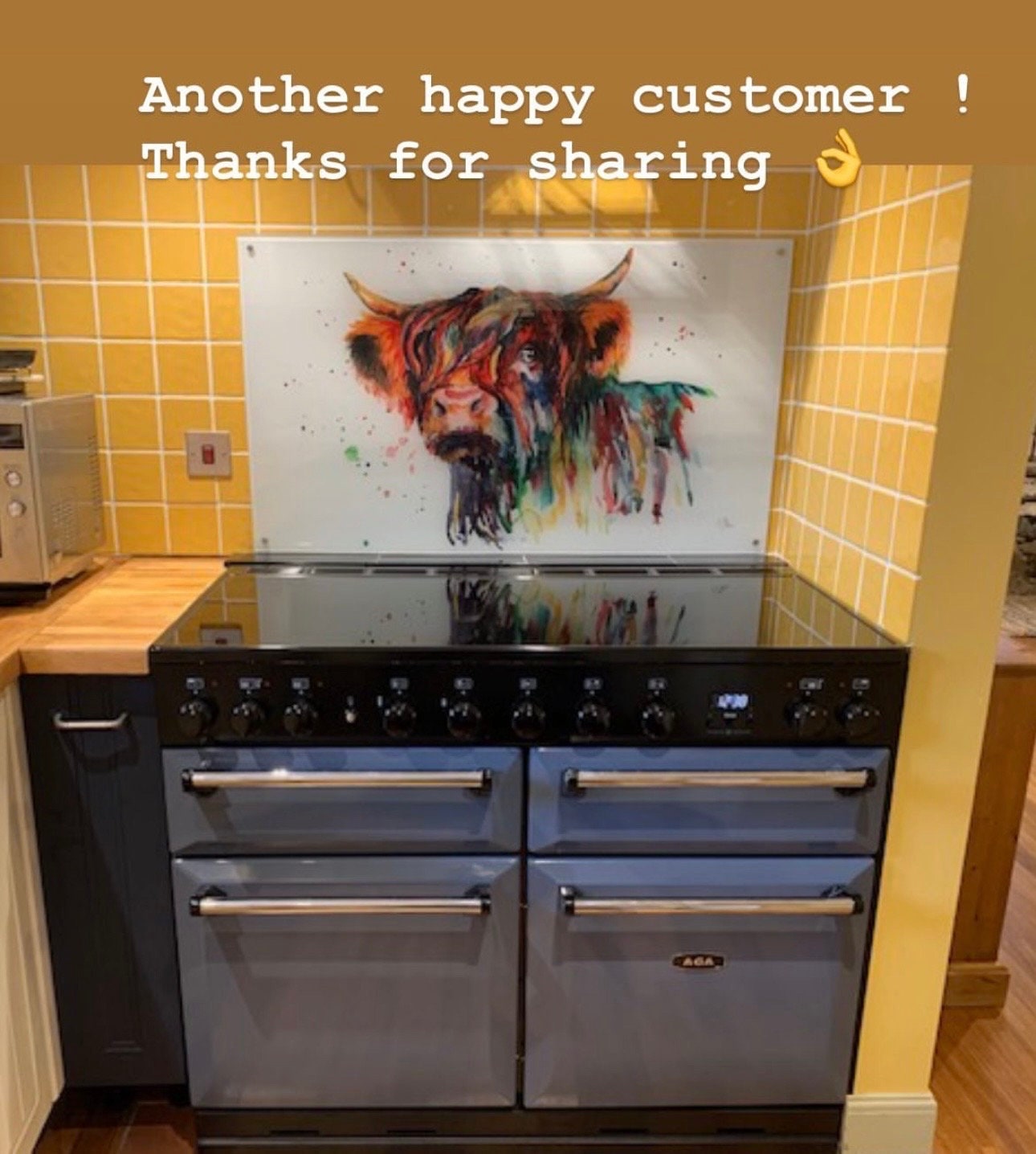 Highland Cow Kitchen and Bathroom Splashback - Etsy UK