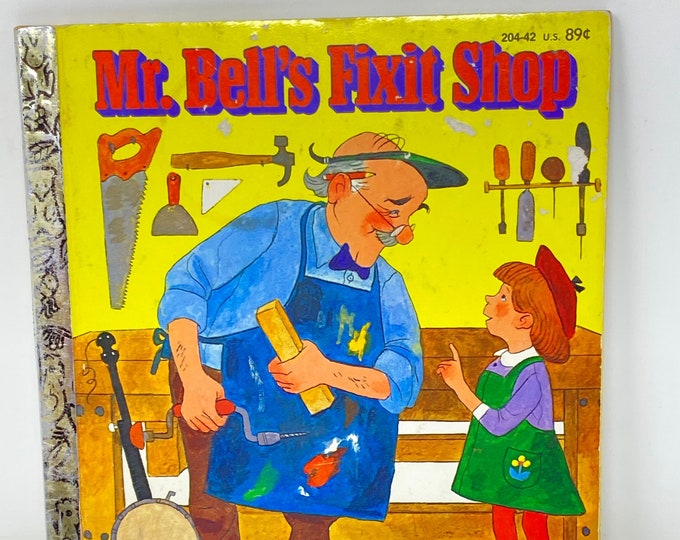 Vintage Mr. Bell's Fixit Shop, Little Golden Book, Very Good Condition ...