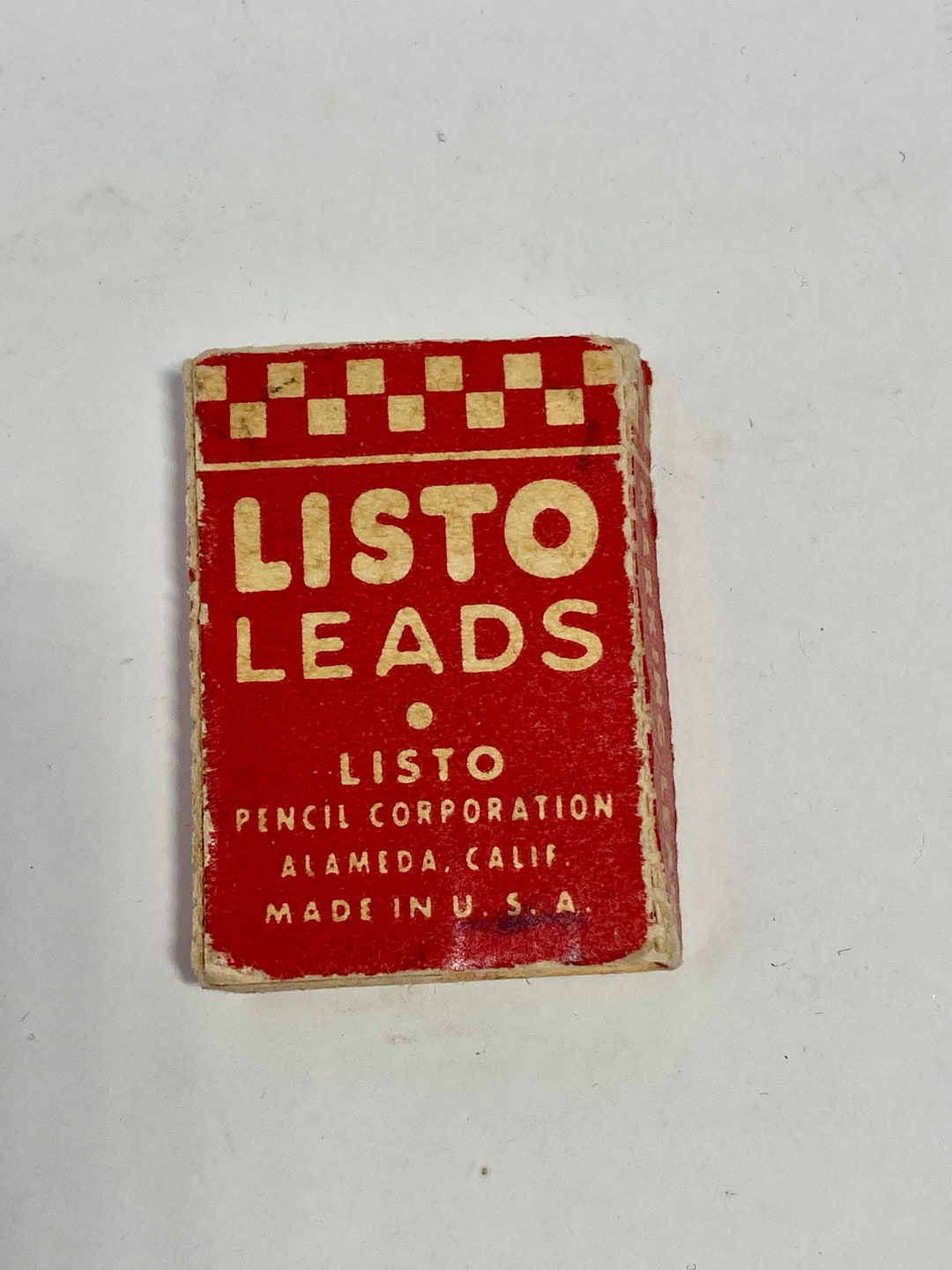 Vintage Listo Leads Package No. 162, Red Leads Refills for Grease ...