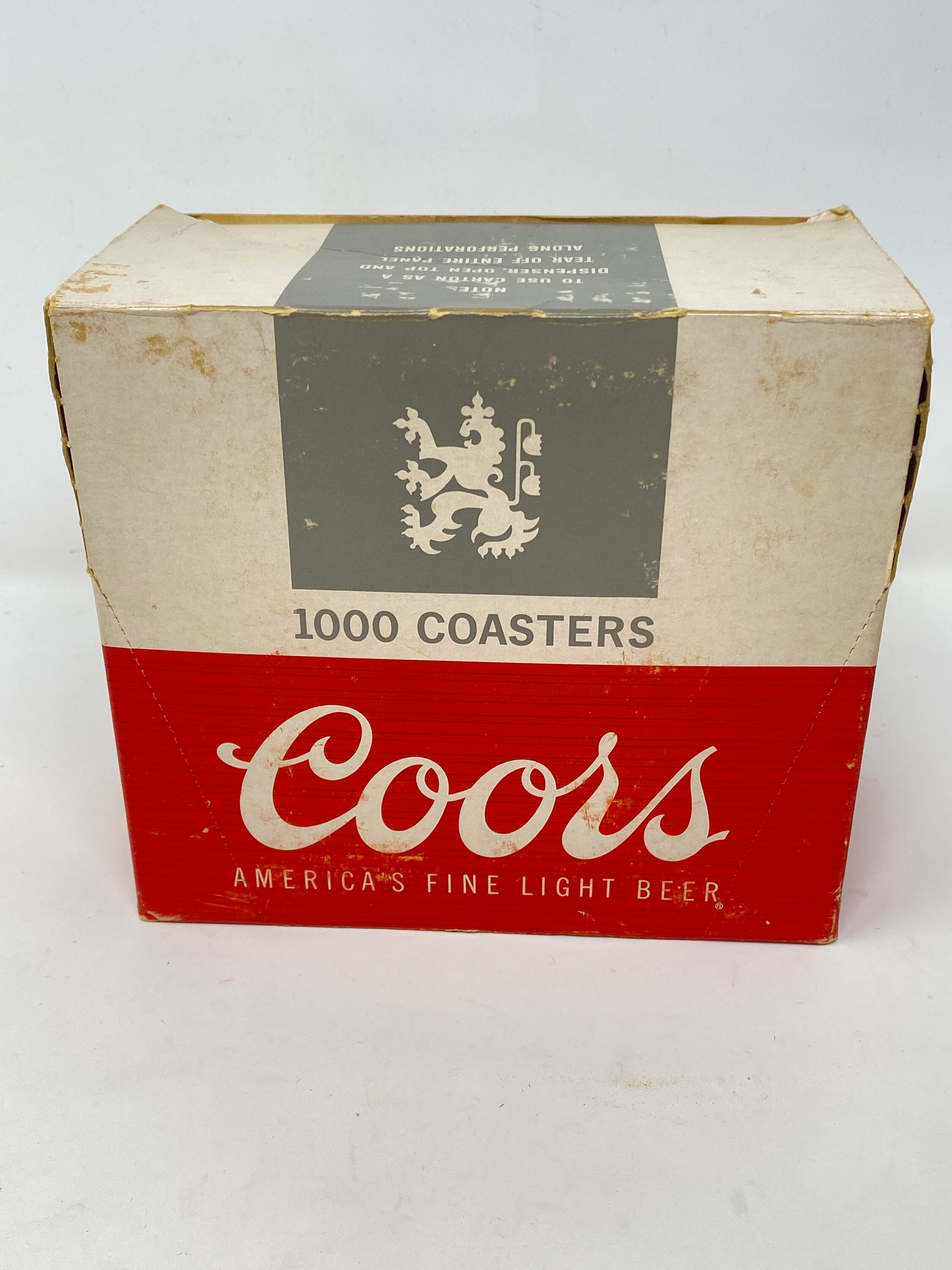 Vintage Coors Original Box of Coors Paper Coasters Box Holds | Etsy