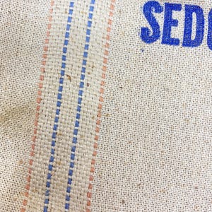 Vintage SAM Seeds Sedgwick, Kansas Alfalfa Seed Bag, Grain Sack, Red ...