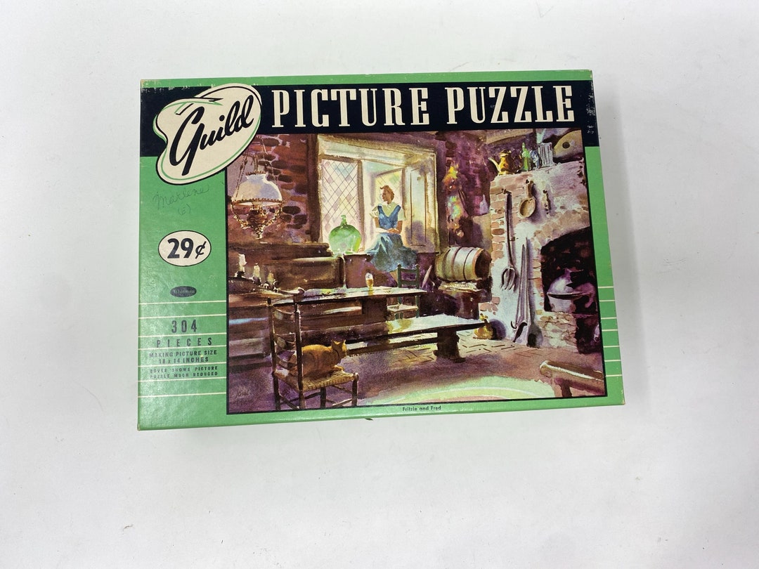 Vintage Guild Jig Saw Puzzle With 304 Pieces, Fritzie and Fred ...