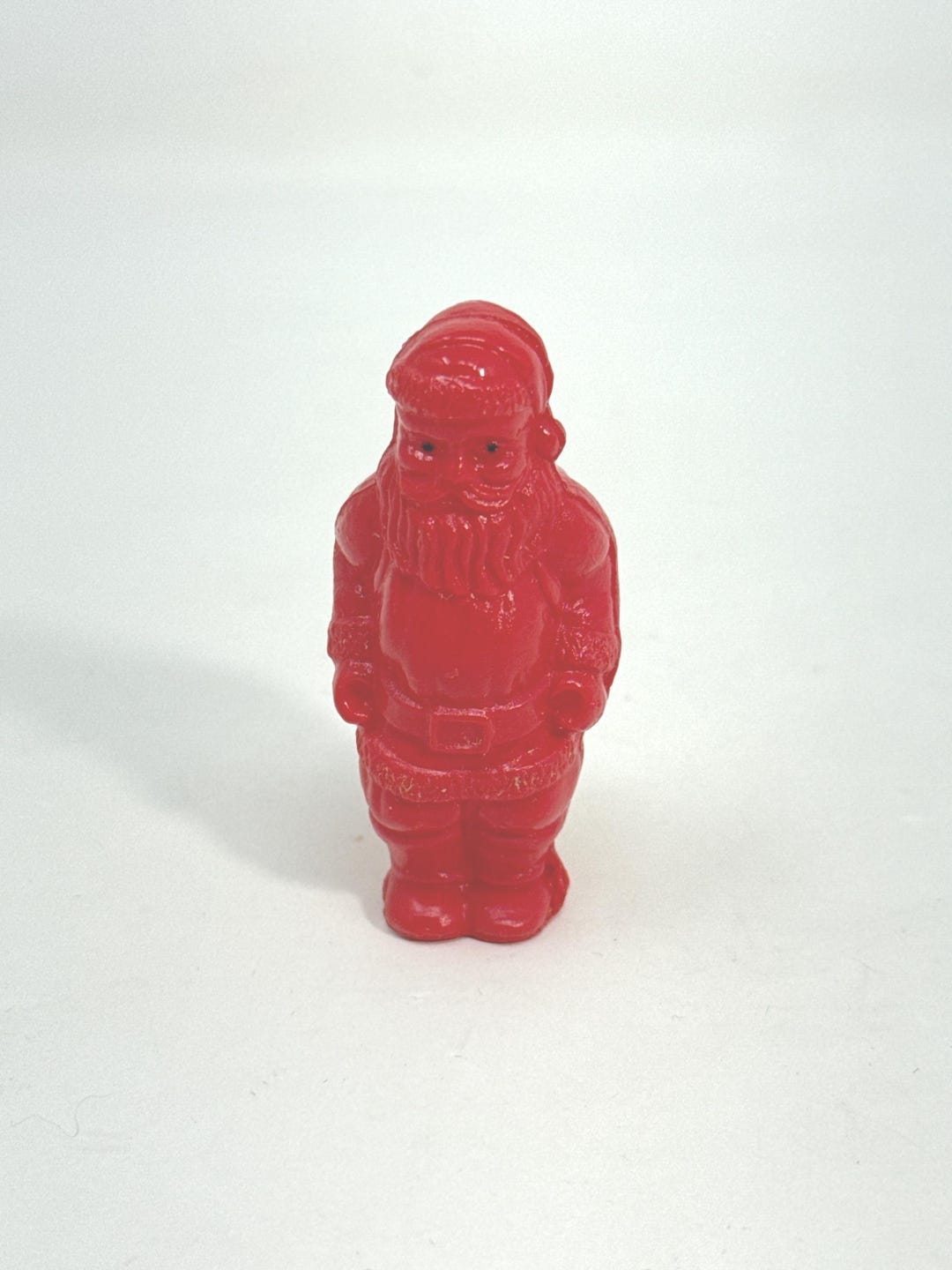 Vintage 40's Irwin Miniature Red Plastic Santa and His Sack, Celluloid ...