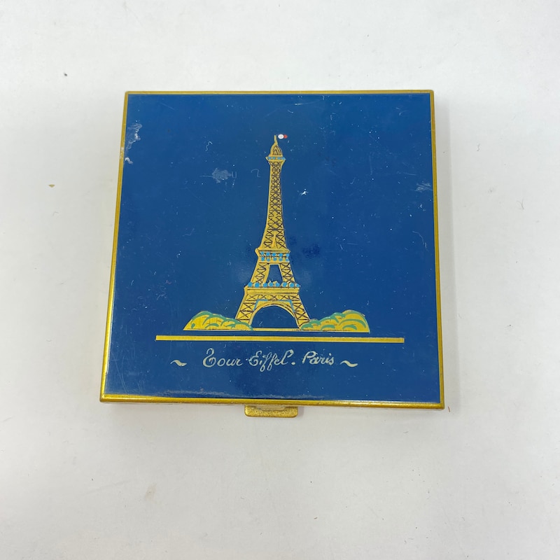 French Enamel Compact - Etsy