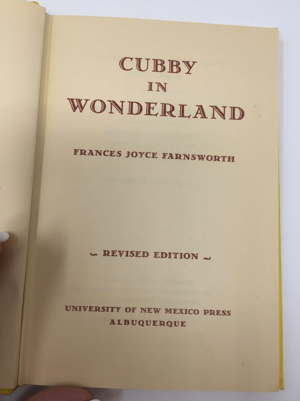 Vintage Cubby in Wonderland by Frances Joyce Farnsworth 1958 | Etsy