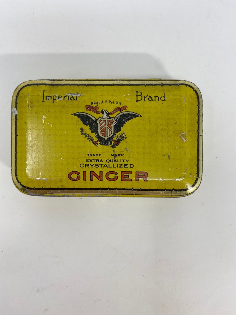 Antique Vintage 1920's Imperial Brand Ginger Tin 4 - Etsy