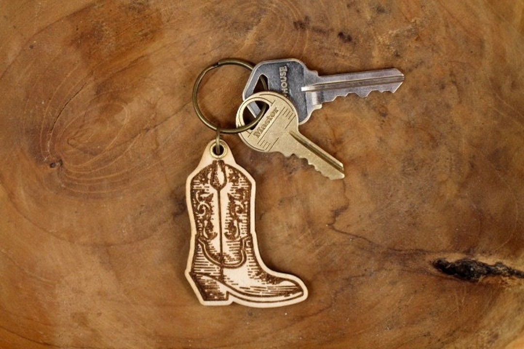 Cowgirl Boot Keychain - the Cute Cowboy Boot Keychain, It's an ...
