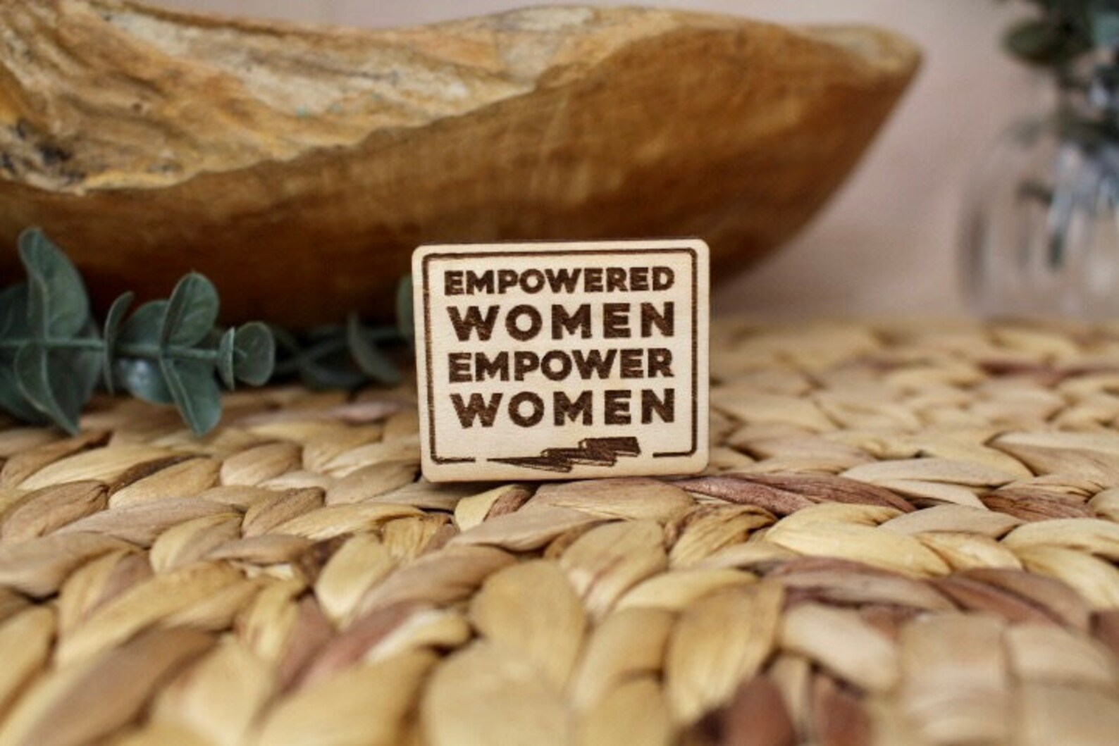 Empowered Women Empower Women Pin - Feminist Tote Bag Pin Back Button ...