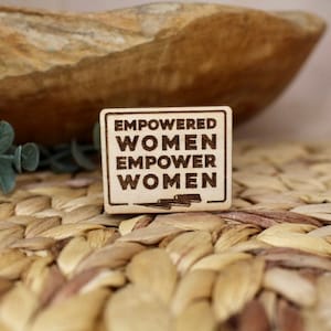 Empowered Women Empower Women Pin - Feminist Tote Bag Pin Back Button ...