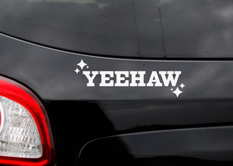 Yeehaw Bumper Sticker Funny Bumper Sticker Vinyl Decal - Etsy