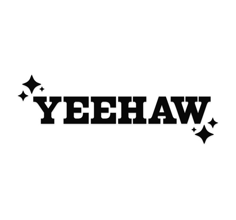 Yeehaw Bumper Sticker Funny Bumper Sticker Vinyl Decal - Etsy