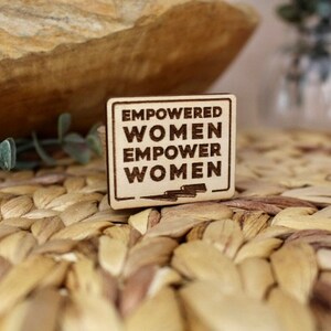 Empowered Women Empower Women Pin - Feminist Tote Bag Pin Back Button ...