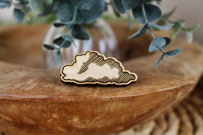 Aesthetic Wooden Cloud Pin Cute Lapel Pin Aesthetic Pins - Etsy