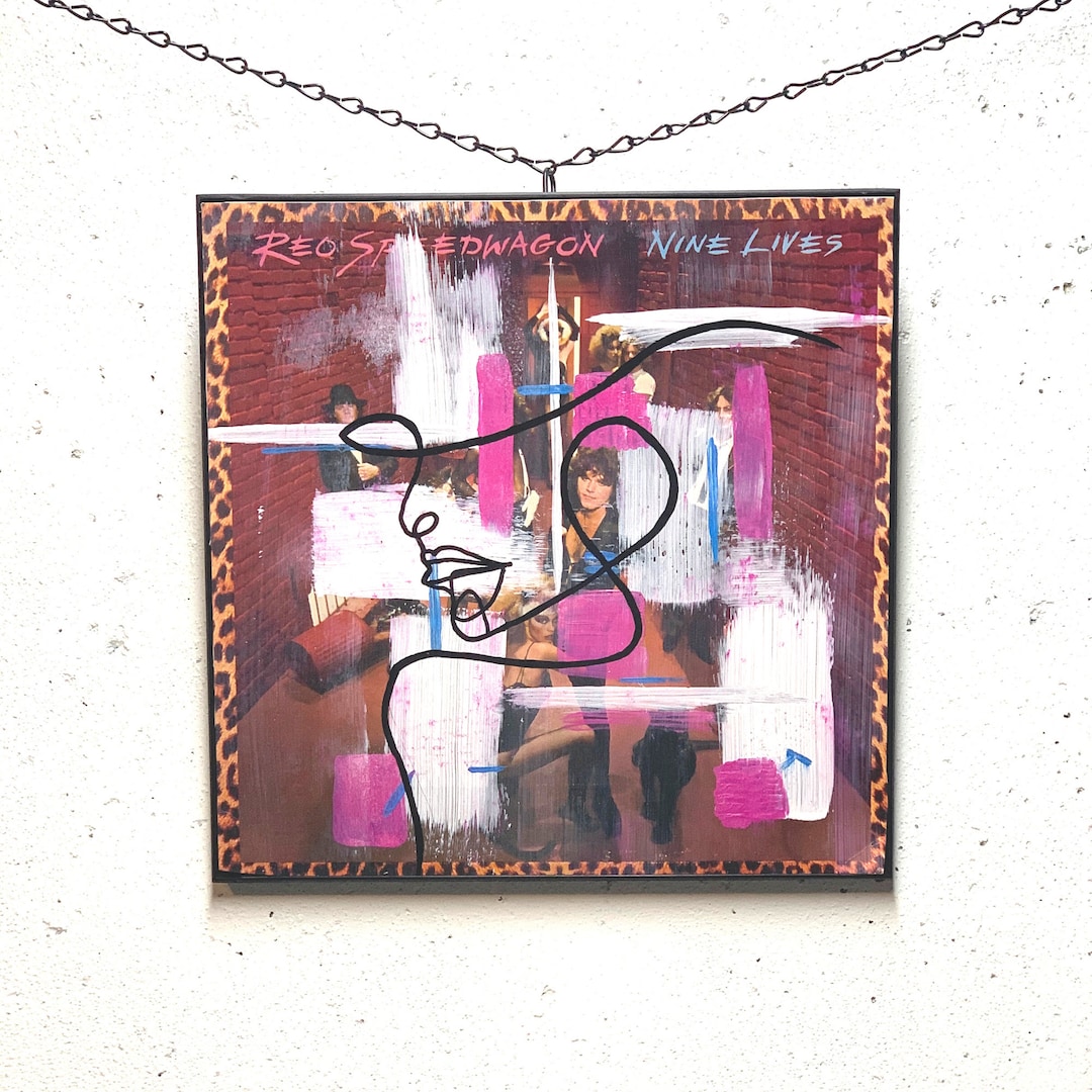 Vintage Album One Line Painting - REO Speedwagon - Etsy