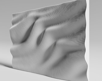 Parametric wave Wall 6 CNC Cutting File - Etsy