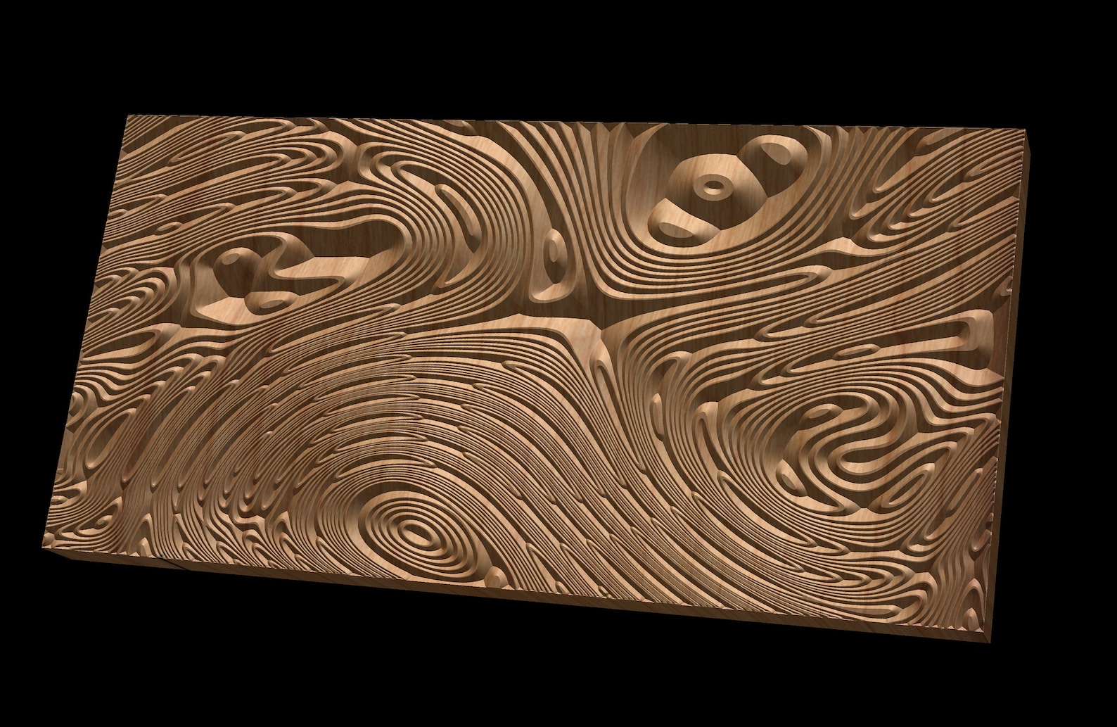 Jungle154s9 Wavy Pattern Vector File for V- Bit Carving With Software ...