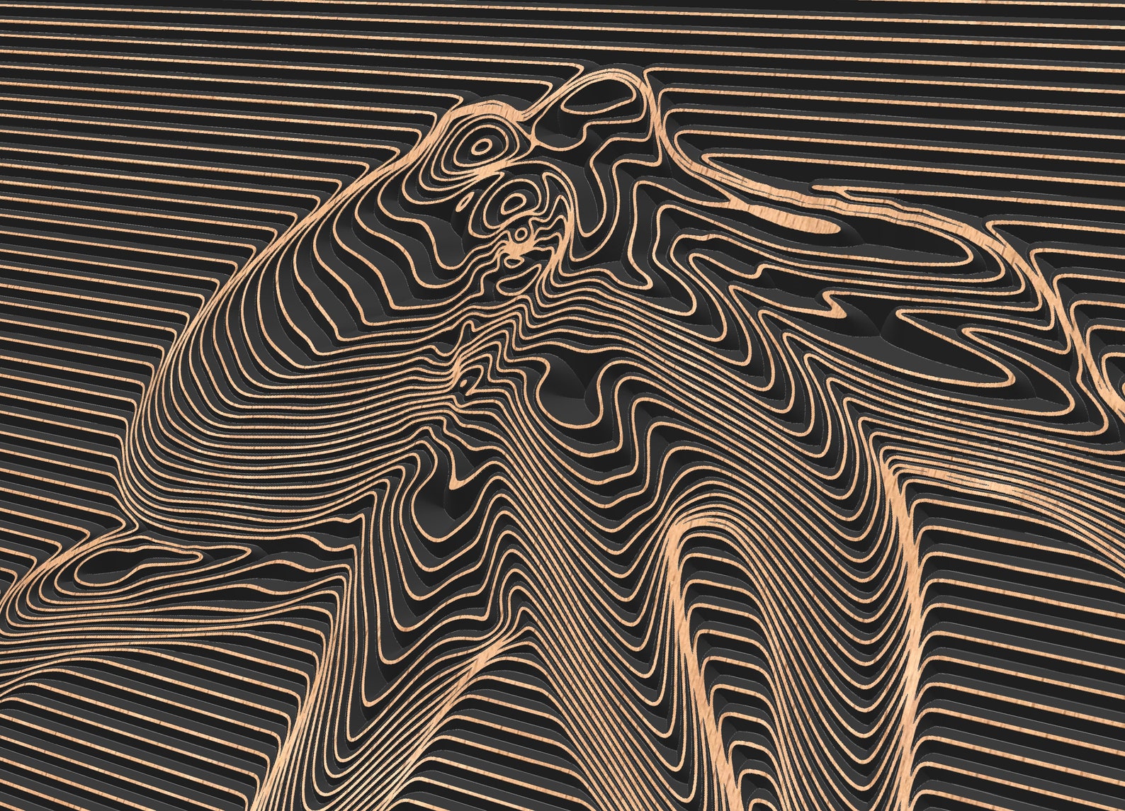 The Vector File for V- Bit Carving "octopus" - Etsy