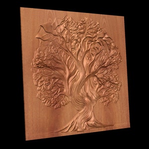 Bas-relief "tree of Life" 3d File MJ001 for CNC - Etsy