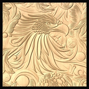 Bas-relief "eagle Head 3" 3d File for CNC - Etsy