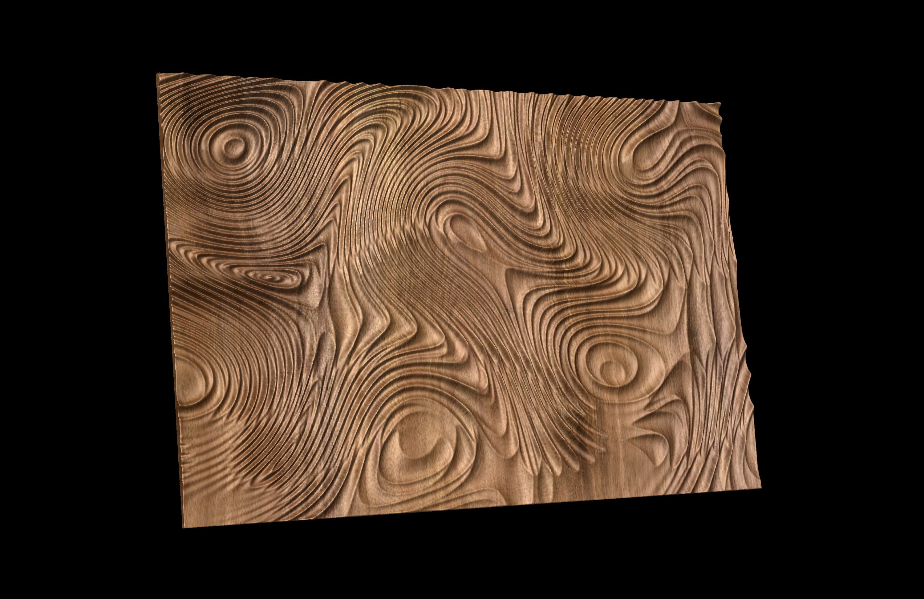 JANII35 Wavy Pattern 3D Model for CNC Machining With Software | Etsy