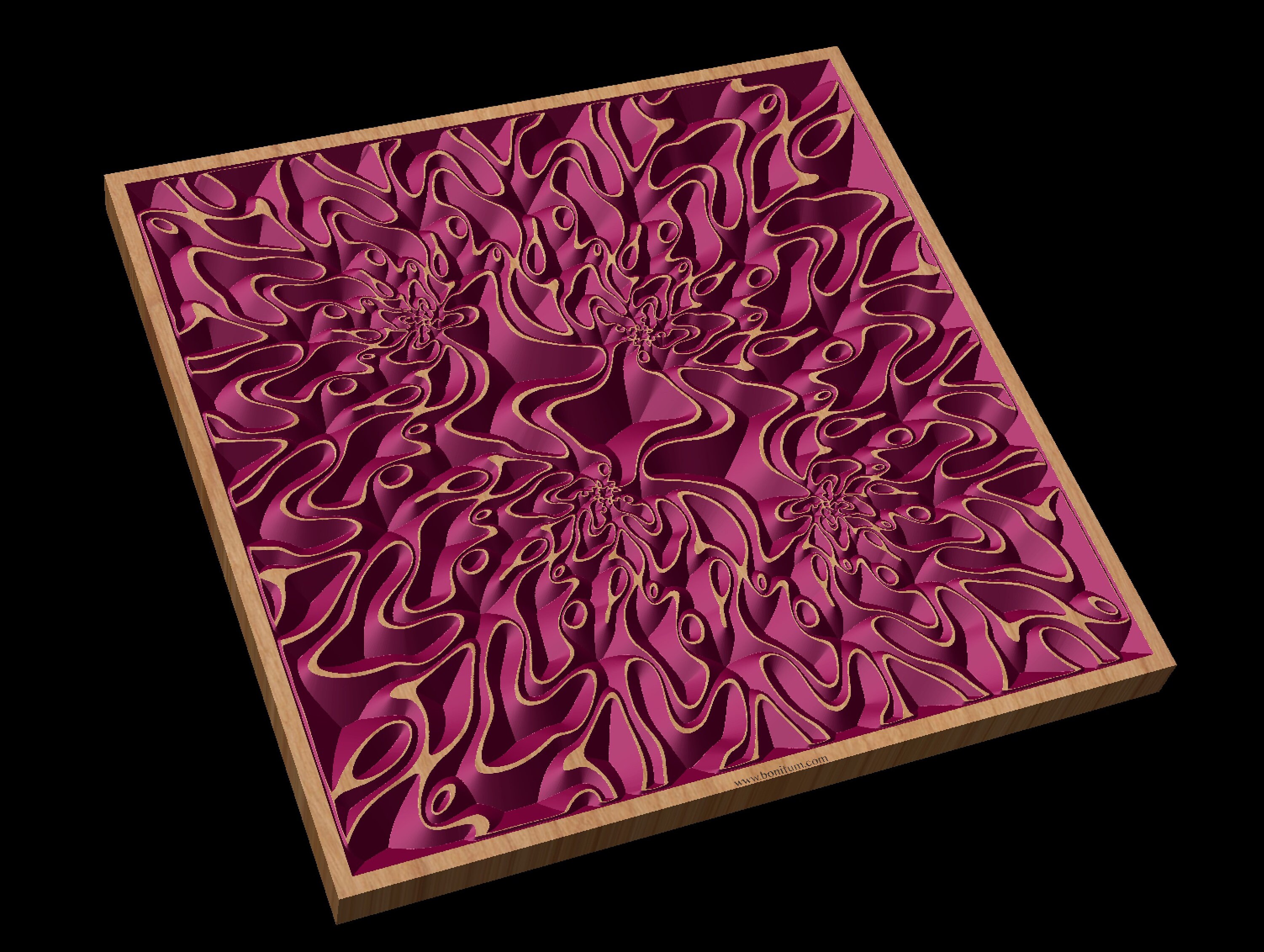 TMGW9 Wavy Pattern Vector File for V Bit Carving With | Etsy