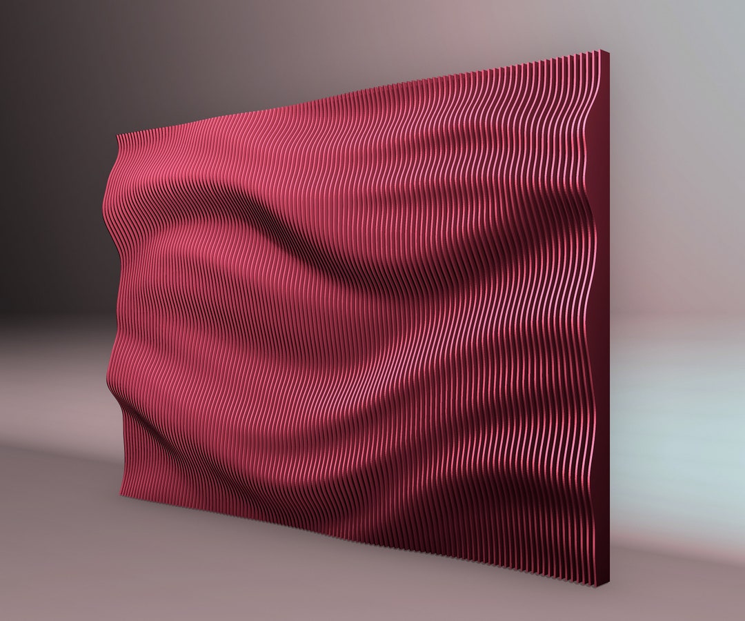 Parametric "wave Wall 7" CNC Cutting File - Etsy