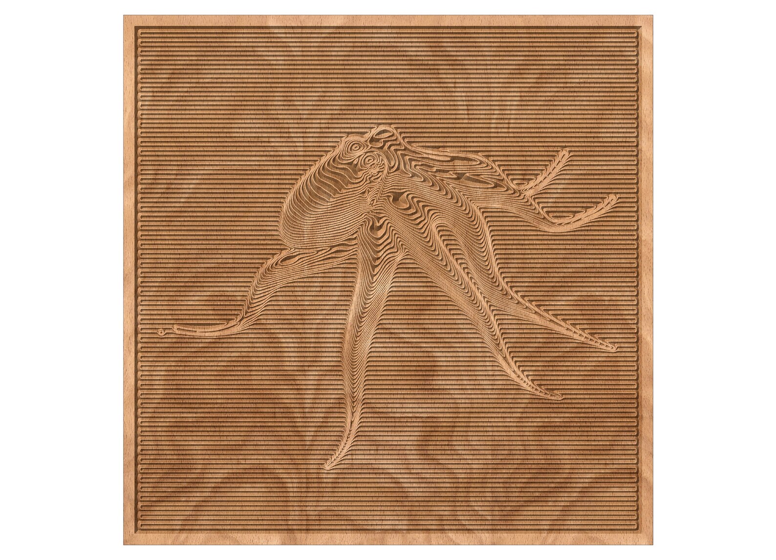 The Vector File for V- Bit Carving "octopus" - Etsy