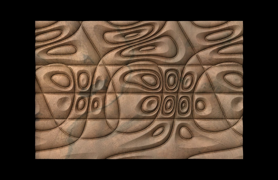 SBARTDEZ27 Wavy Pattern 3D Model for CNC Machining With Software ...