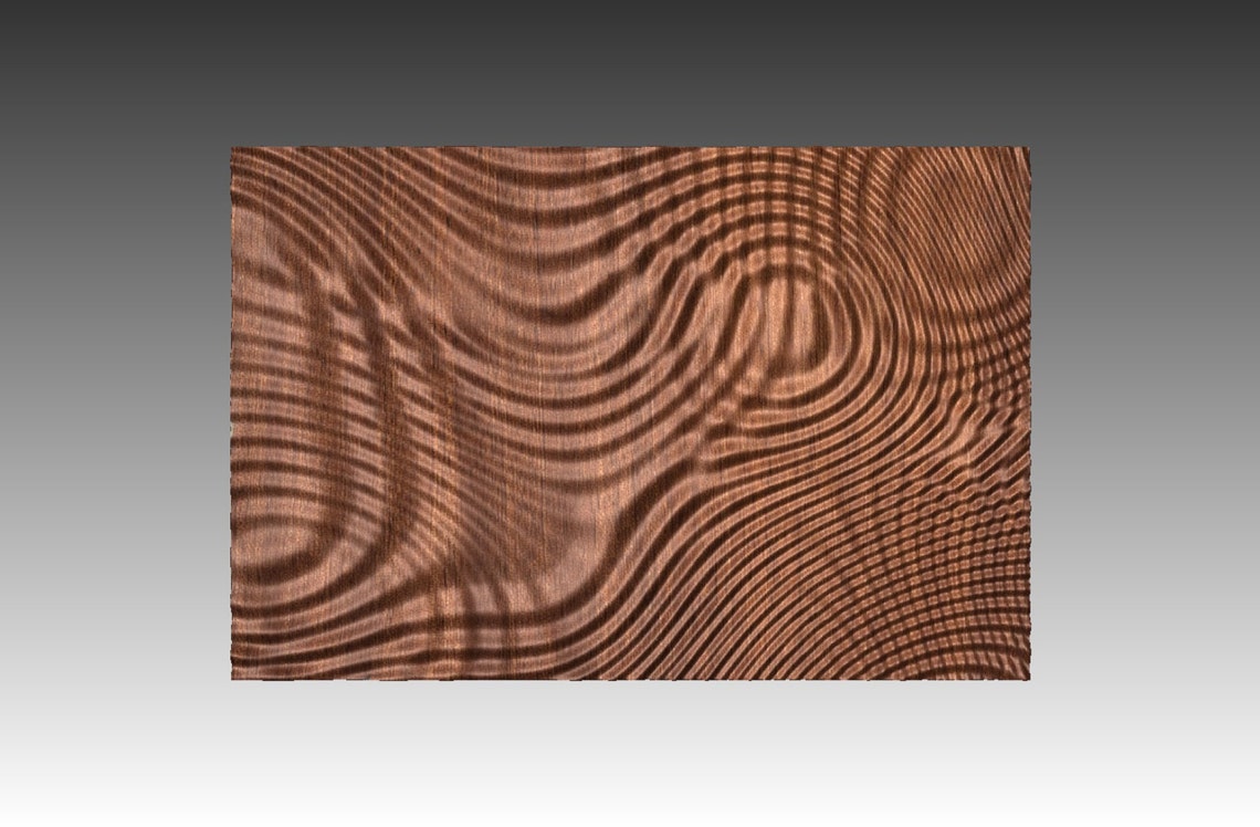 Flow 7756 Decorative abstract 3D relief op art sculpture model | Etsy