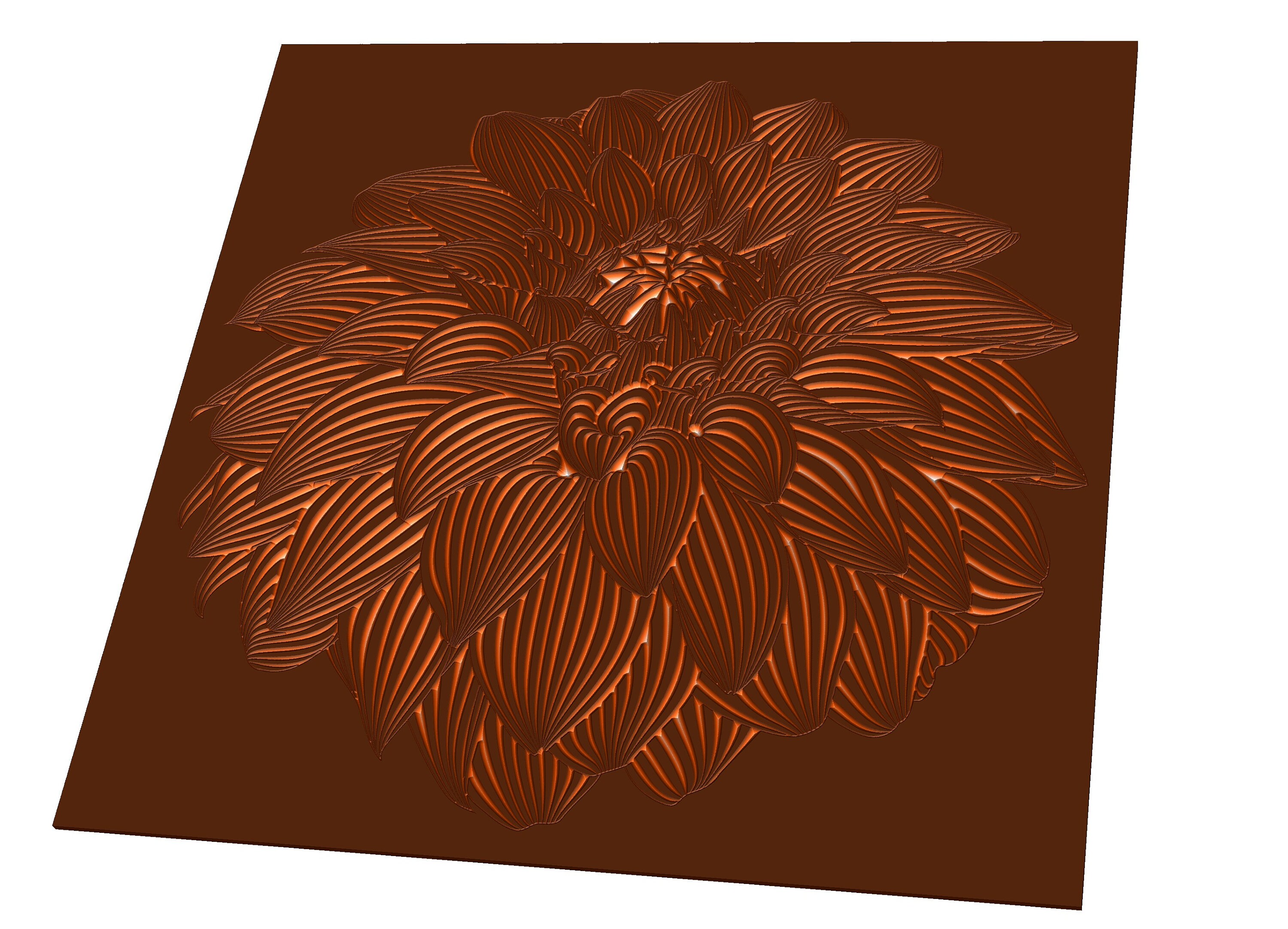 The Vector File for V- Bit Carving "dahlia" - Etsy