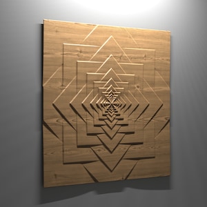 Bas-relief "geometry Two" 3d File for CNC - Etsy