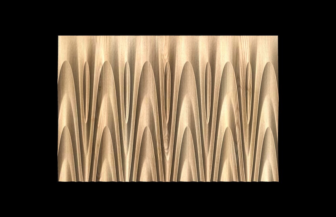 JANII38 Wavy Pattern 3D Model for CNC Machining With Software - Etsy