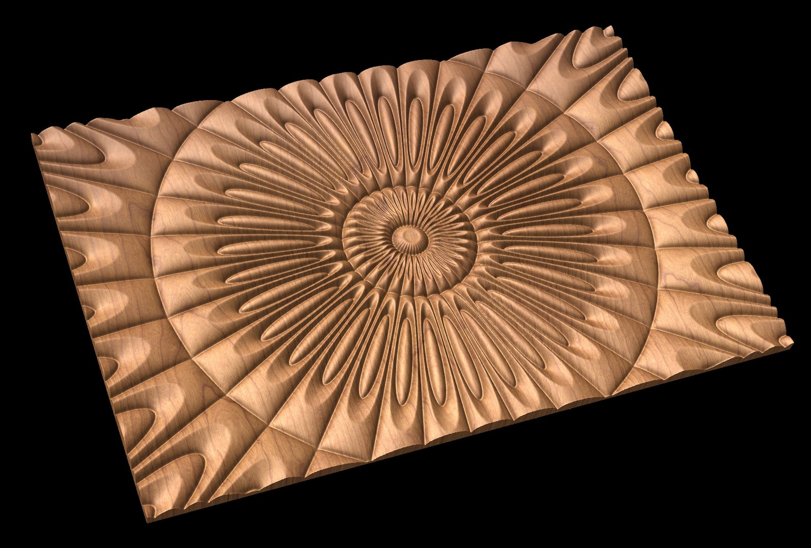 SBARTDEZ177 Wavy Pattern 3D Model for CNC Machining With Software ...