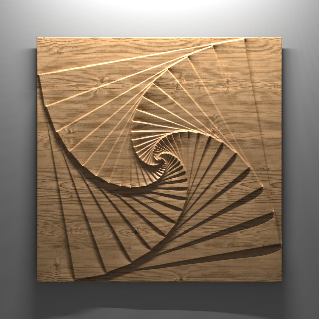 Bas-relief "geometry Three" 3d File for CNC - Etsy
