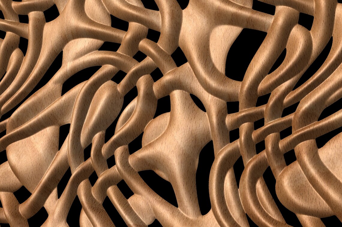 NOOR3_42 Decorative Abstract 3D Relief Op-art Sculpture Model - Etsy