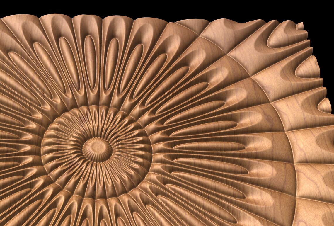 SBARTDEZ177 Wavy Pattern 3D Model for CNC Machining With Software ...