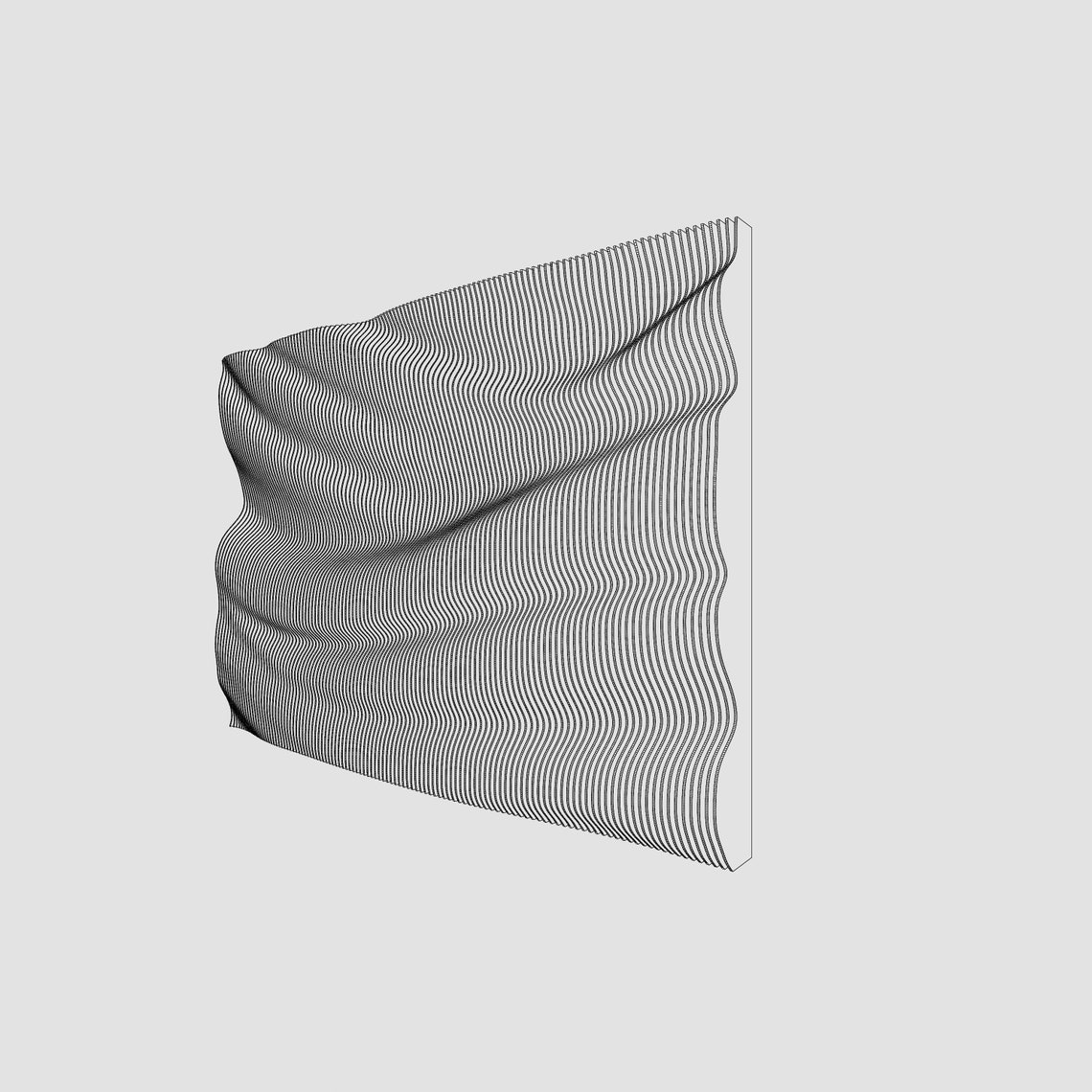 Parametric "wave Wall 1" CNC Cutting File - Etsy