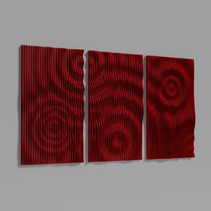 Wave Wall Art 3 Parametric CNC Cutting File - Etsy