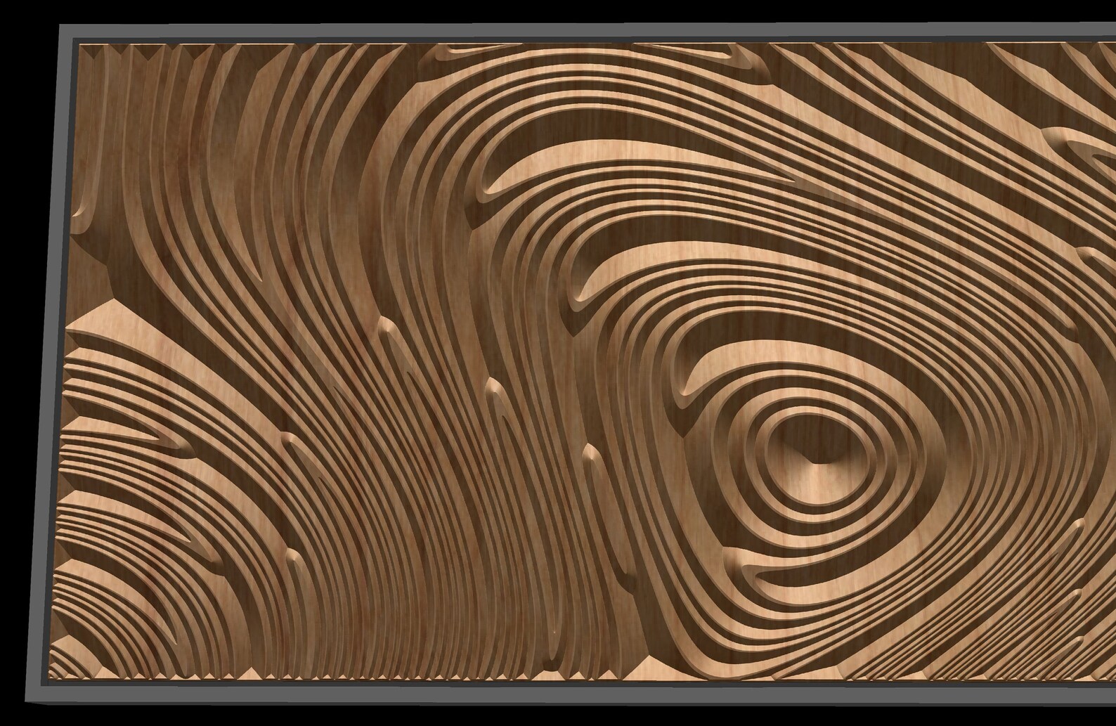 Jungle161s8 Wavy Pattern Vector File for V- Bit Carving With Software ...