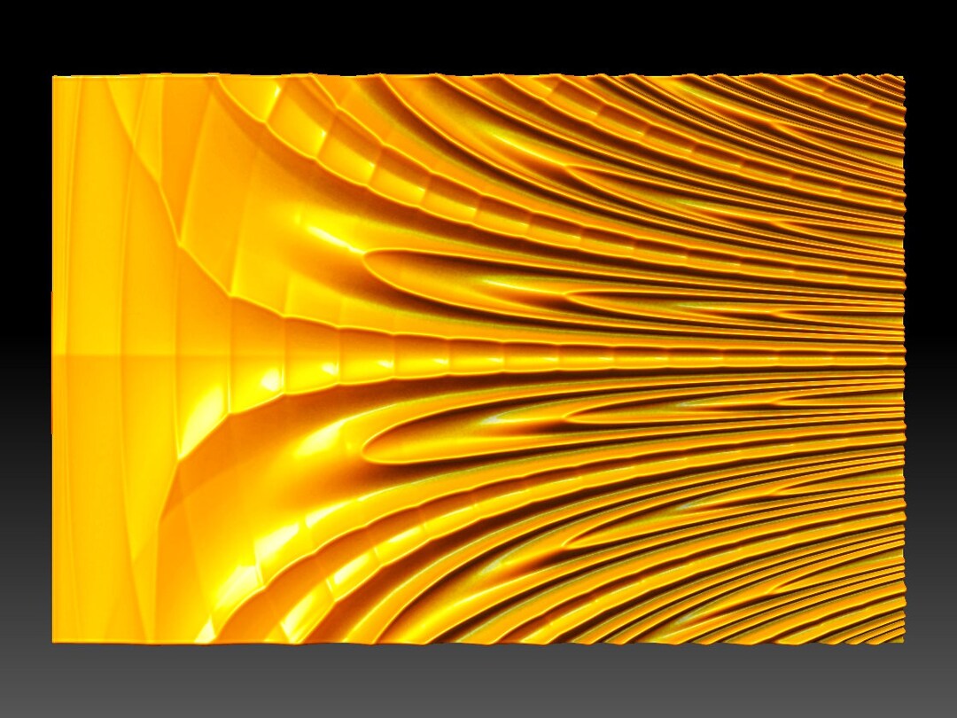 JANII44 Wavy Pattern 3D Model for CNC Machining With Software Vectric ...