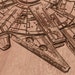 Bas-relief millenium Falcon 3D File for CNC - Etsy