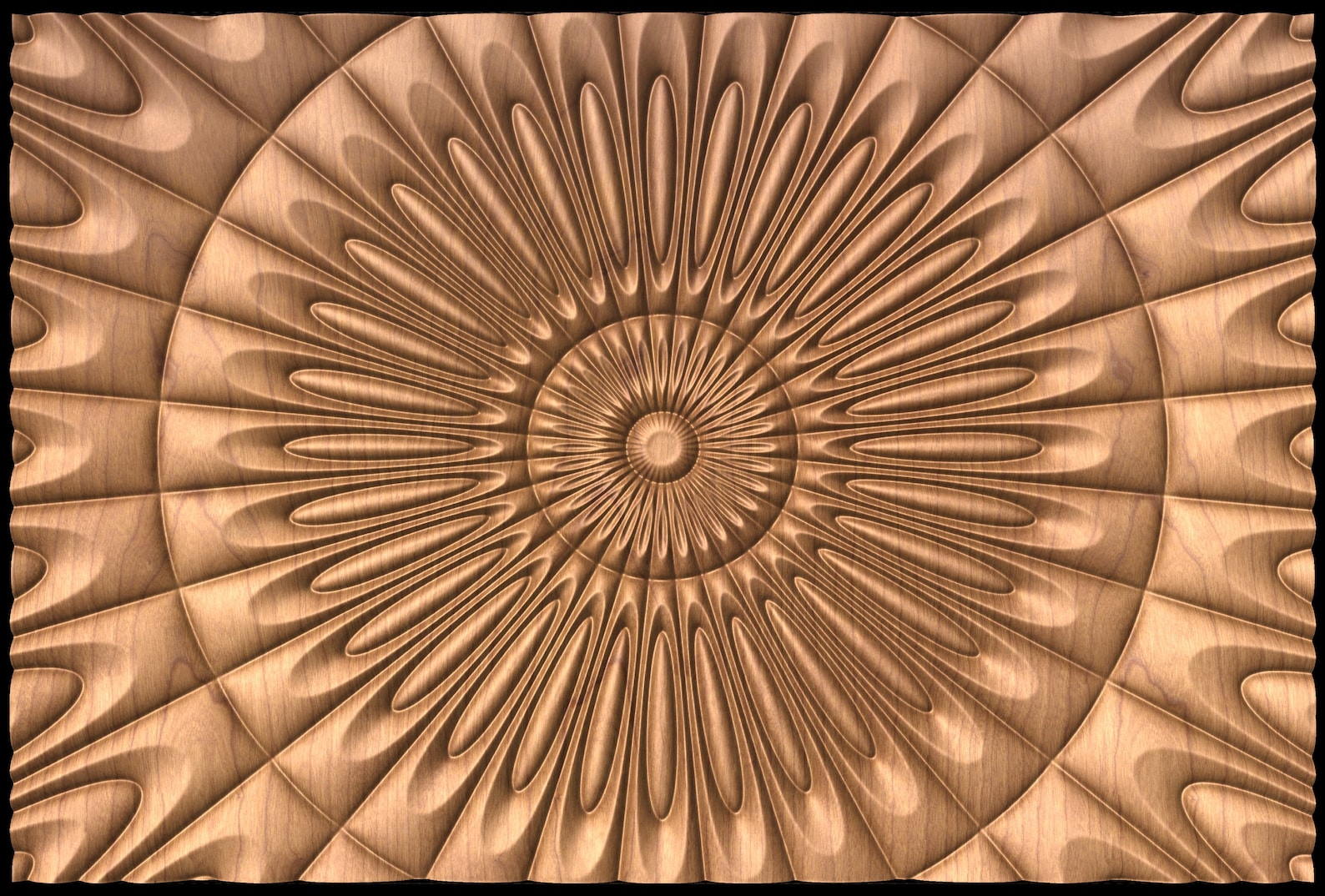 SBARTDEZ177 Wavy Pattern 3D Model for CNC Machining With Software ...