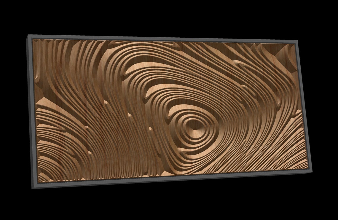 Jungle161s8 Wavy Pattern Vector File for V Bit Carving With | Etsy