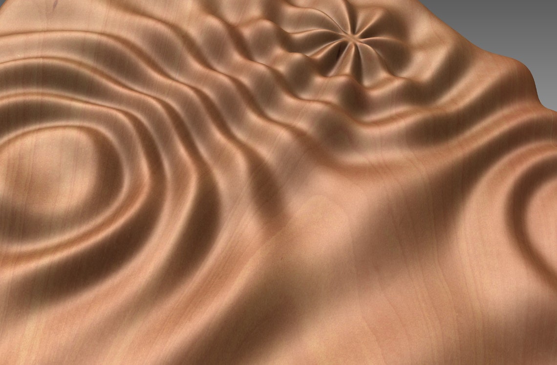Wavy Surface Sculpture CNC 3D Model SG3667 - Etsy